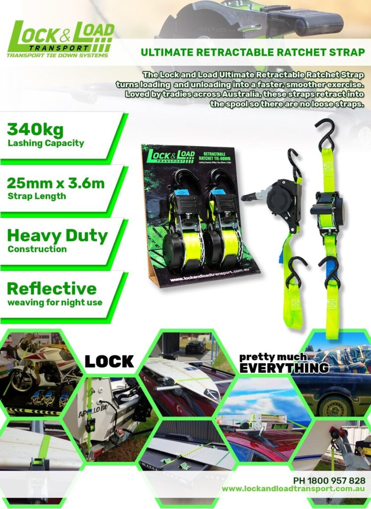 Retractable Ratchet Straps 25mm | Fittings Express